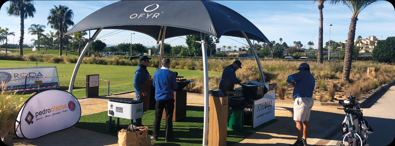 Prepare for golf events with premium structures
